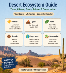 Desert Ecosystem Guide: Types, Climate, Plants & Conservation